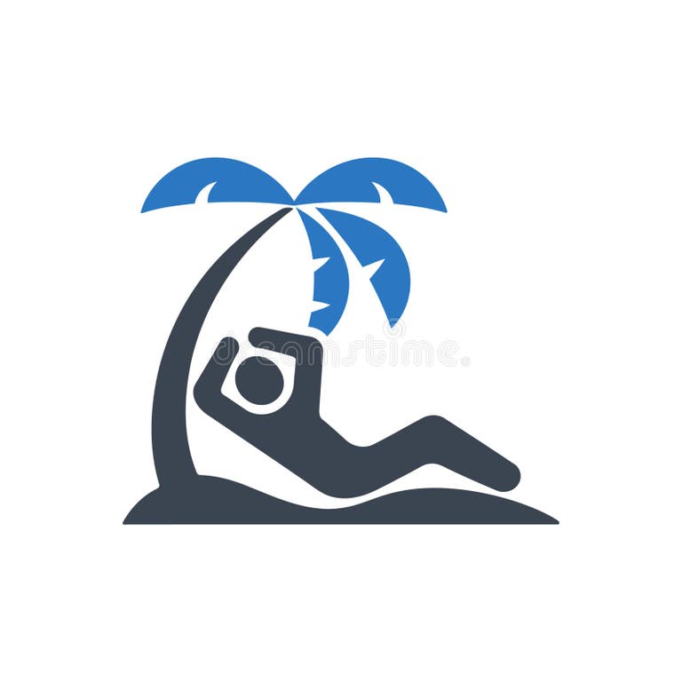 Relaxation Icon stock vector. Illustration of beach - 361529305