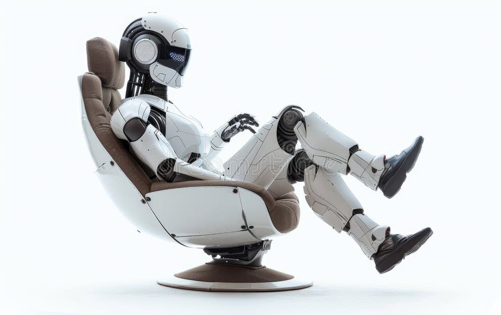 Relaxation Mode Engaged, Isolated on White Background, Generative Ai ...