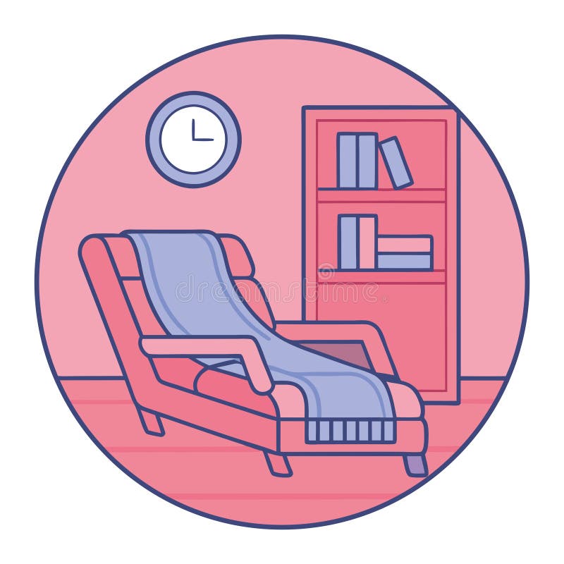 Relaxation Reading Room Vector Stock Vector - Illustration of interior ...