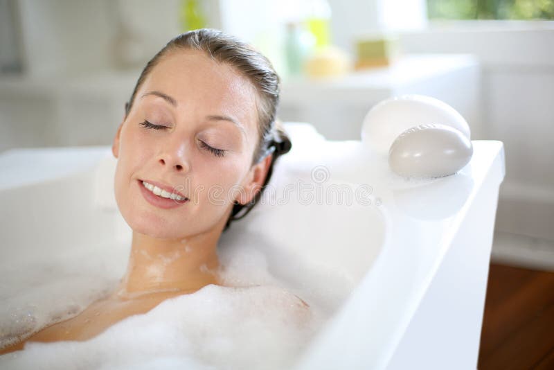Relaxation time stock image. Image of attractive, bathing - 26681573