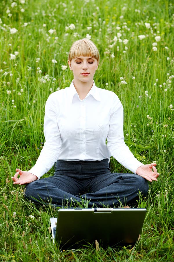 Relaxation during work stock image. Image of laptop, lifestyle - 15104495