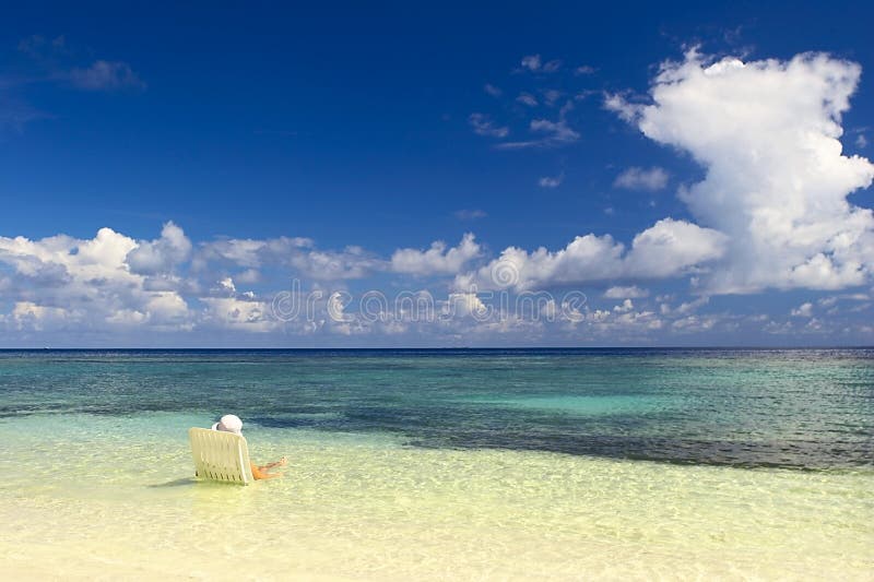 Relaxe foto de stock. Imagem de sonho, cadeira, feriado - 1582722