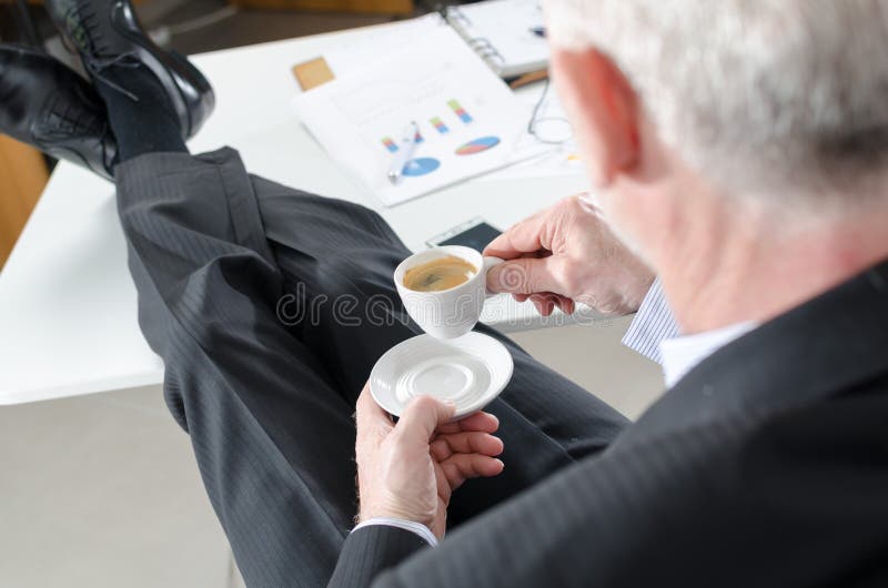 Relaxed Businessman during a Break Stock Photo - Image of relaxed ...