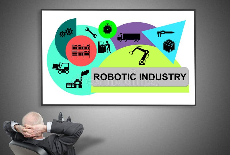 Businessman Looking at Robotic Industry Concept Stock Photo - Image of ... Businessman Looking at Robotic Industry Concept Stock Photo - Image of ...