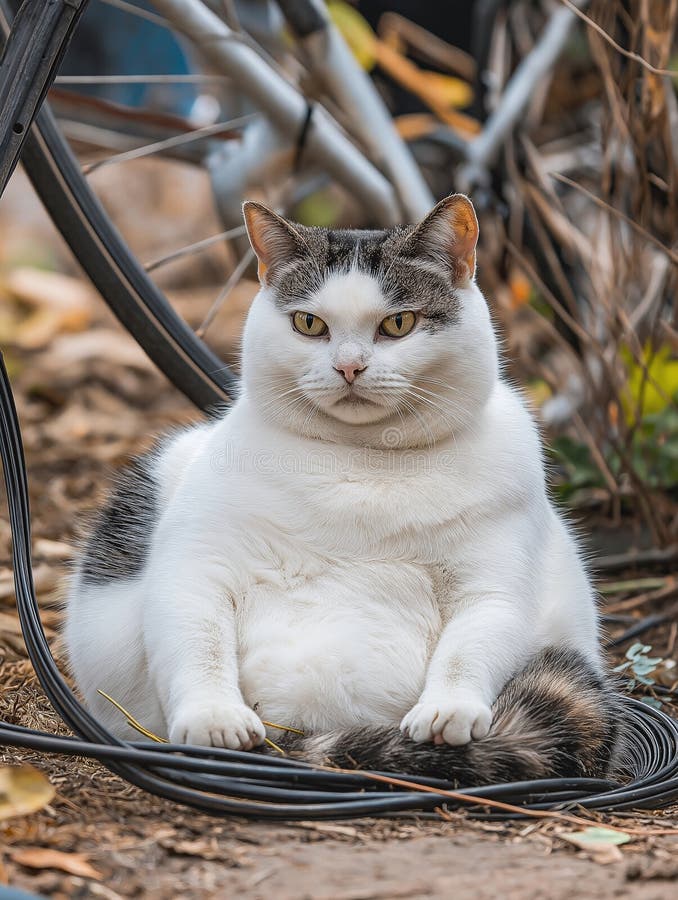 Slightly Chubby Gray Tabby Cat Stock Photos - Free & Royalty-Free Stock ...