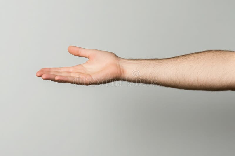 A Hand Waving Against a Clean Solid Background, Conveying Greeting and ...