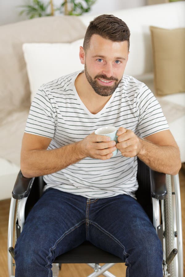 Relaxed Handsome Man Drinking Coffee Stock Photo - Image of lunch ...