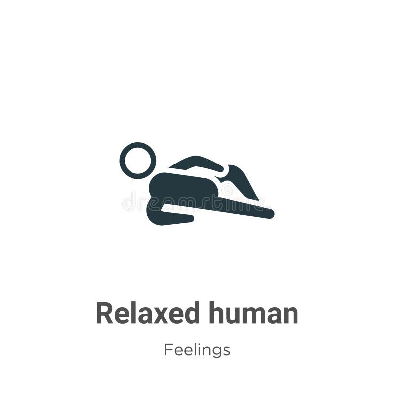 Relaxed Human Transparent Icon. Relaxed Human Symbol Design from Stock ...
