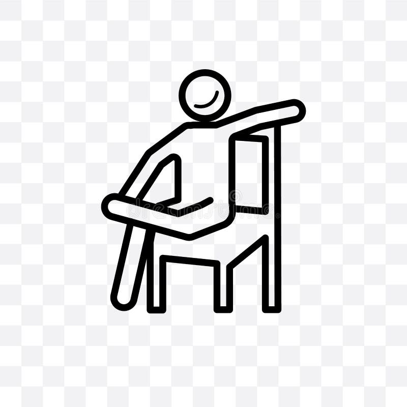 Linear Relaxed Human Icon from Feelings Outline Collection. Thin Line ...