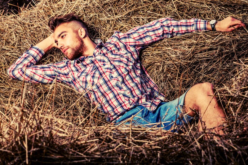 Relaxed male stock image. Image of happy, modern, denim - 35627789