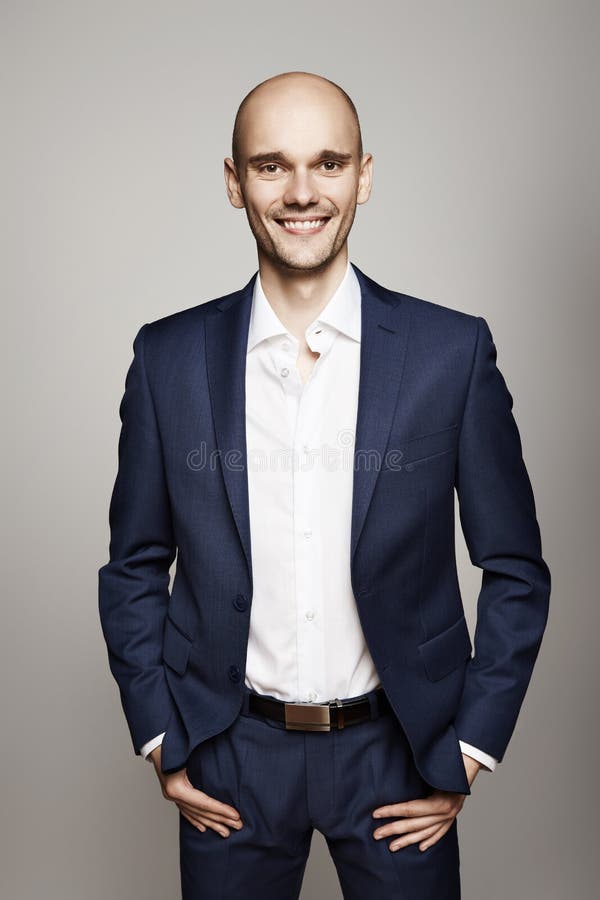 Relaxed Man in Suit stock image. Image of handsome, front - 99881865