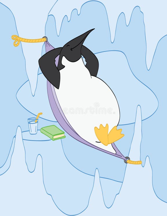 Relaxed Penguin stock vector. Illustration of arctic - 30893849