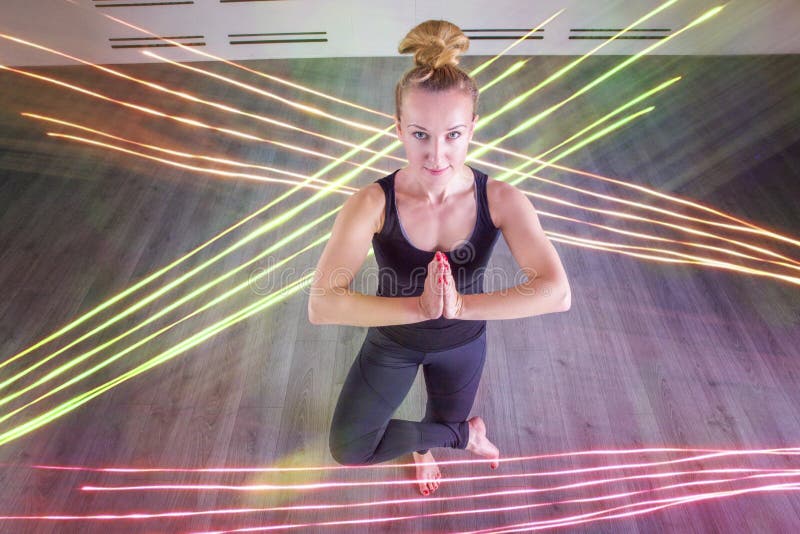 Relaxed pilates instructor stock image. Image of indoors - 66507319