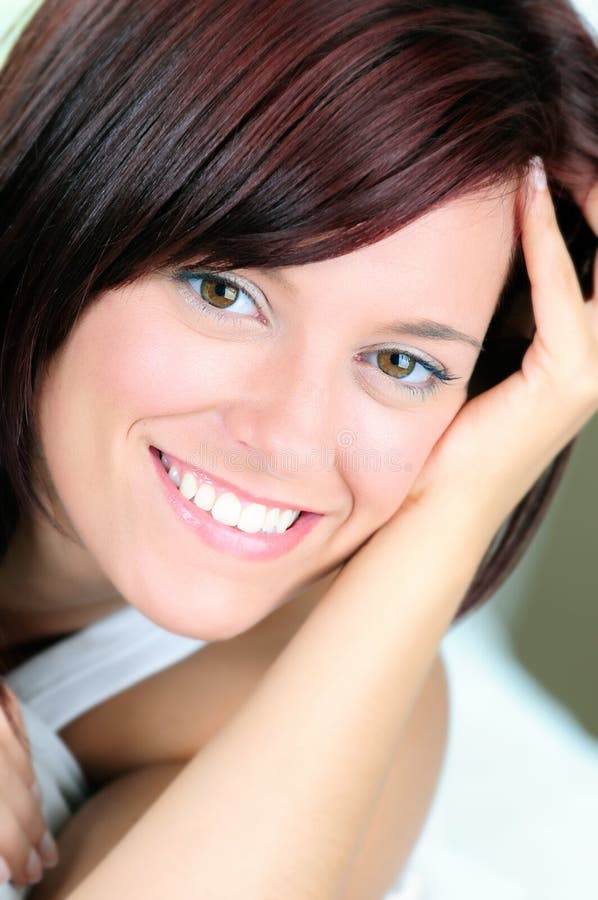 Relaxed Portrait stock image. Image of nightwear, beautiful - 10341163