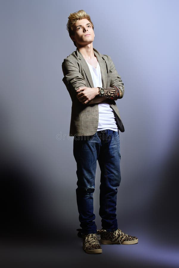 Relaxed pose stock photo. Image of positive, friendly - 42768374