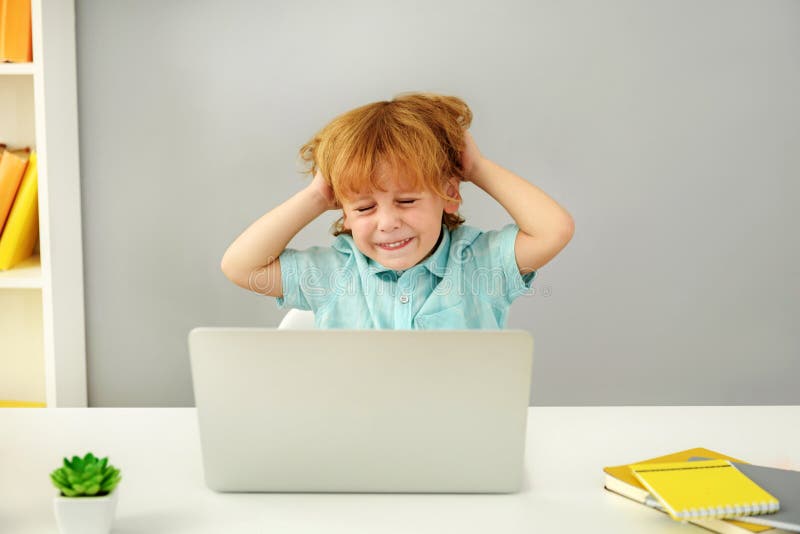 112 Kid Sit Front Computer Stock Photos - Free & Royalty-Free Stock ...