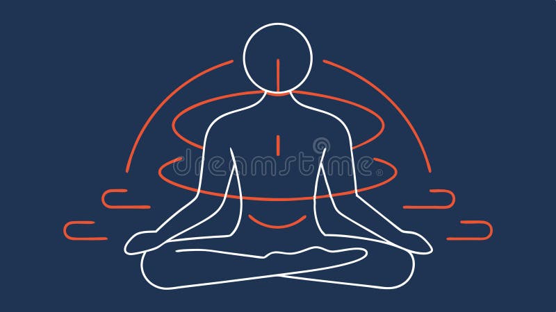 Relaxed State a Simple Outline of a Person in a Relaxed Pose with ...