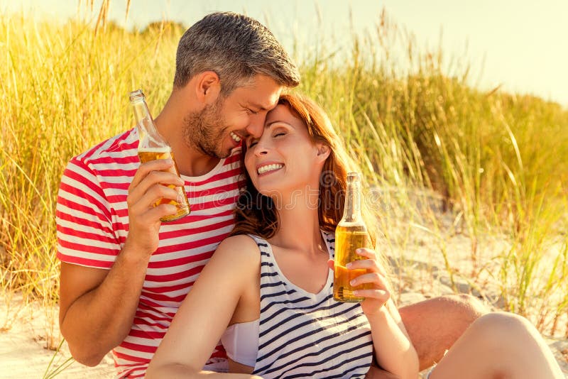 Relaxed stock image. Image of beer, bristly, happy, handsome - 53437043