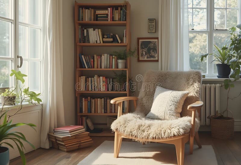 Relaxed Therapy Office Setup with Comfortable Furniture and Soft Glow ...
