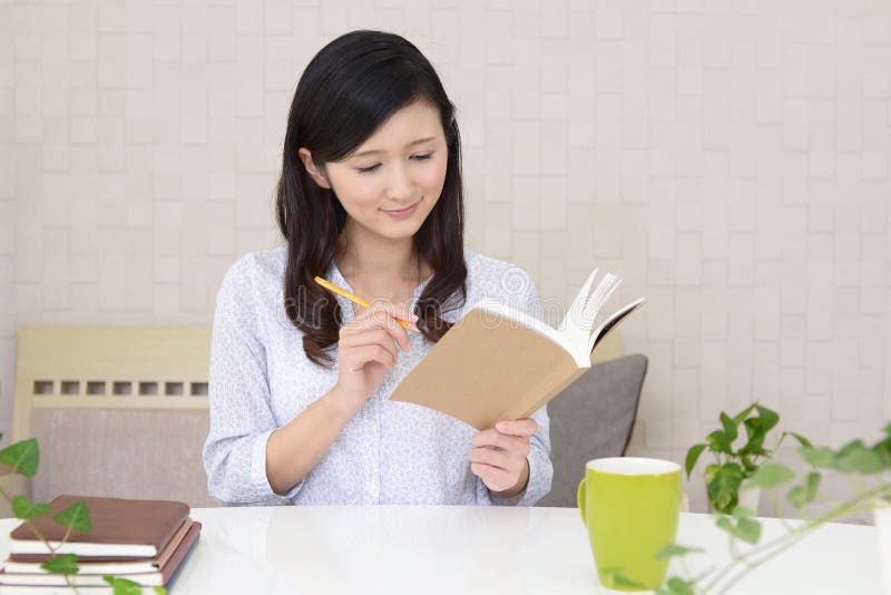 Young Attractive Woman Writing Diary Stock Photo - Image of hand ...