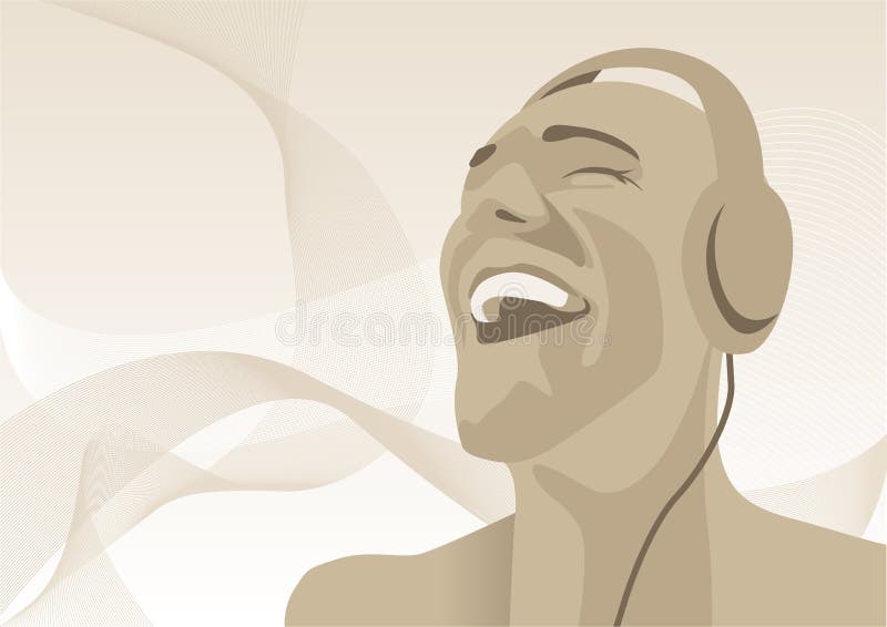Illustration of Man Rocking Out Stock Illustration - Illustration of ...