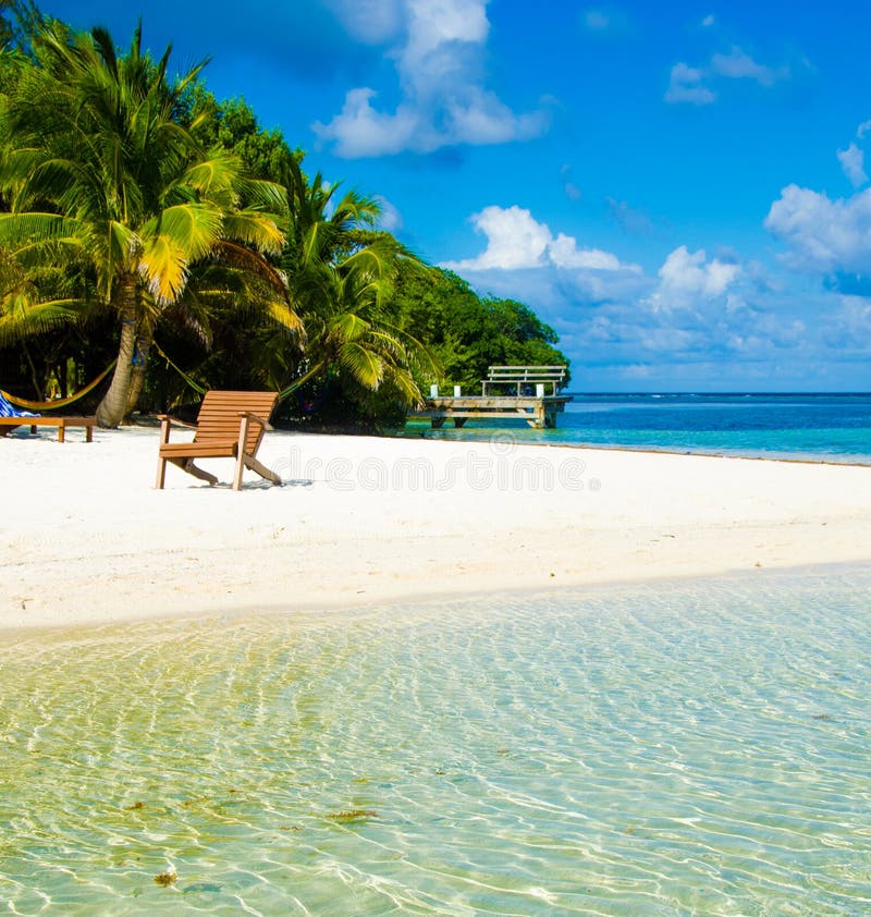 Relaxing on Chair - Beautiful Island Stock Image - Image of landscape ...