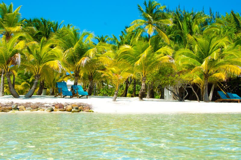 Relaxing on Chair - Beautiful Island Stock Photo - Image of leisure ...