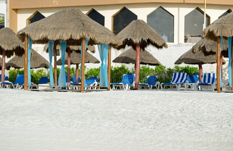 Relaxing Chairs at Beach for Sun Bath Stock Image - Image of beach ...