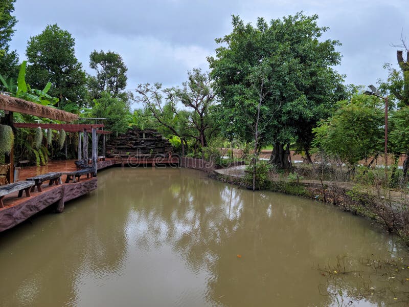 Relaxing Corner, There is a Waterfall, Nong Bueng Stock Image - Image ...