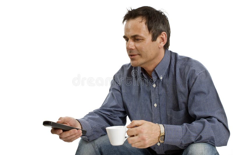 Relaxing from cup man stock photo. Image of coffee, drink - 11245268