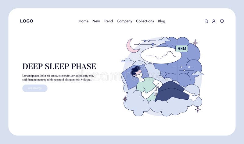 Relaxing in Deep Sleep Vector Stock Vector - Illustration of visual ...