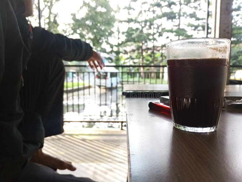 Relaxing, Drinking Coffee, Hanging Out Makes You Calm Stock Image ...