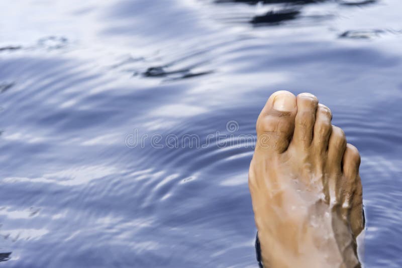 Foot in water stock image. Image of summer, body, water - 2735867