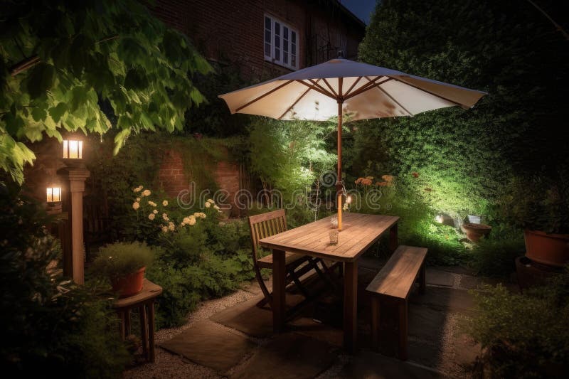 Relaxing Garden with Private Dining Area and Romantic Setting for Two ...