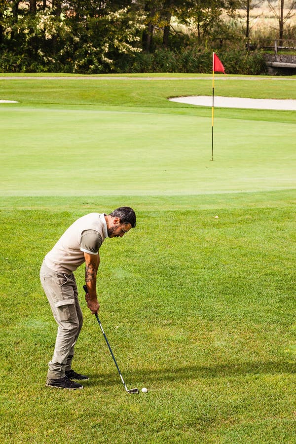 Relaxing golf game stock image. Image of idyllic, ground - 61665211