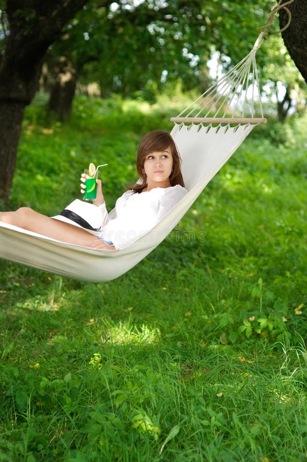 Relaxing on hammock stock photo. Image of spring, away - 28976390