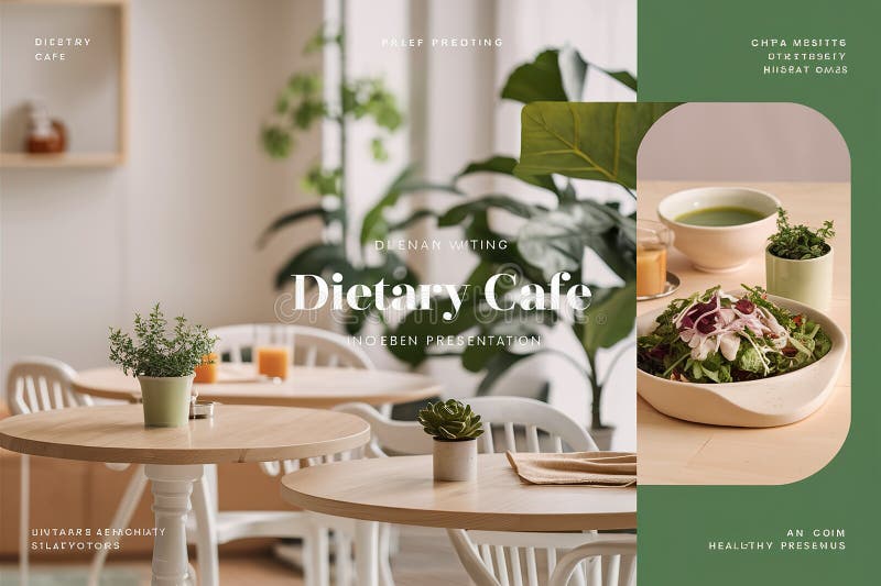 Relaxing and Healthy Eating Space at Our Café Stock Image - Image of ...