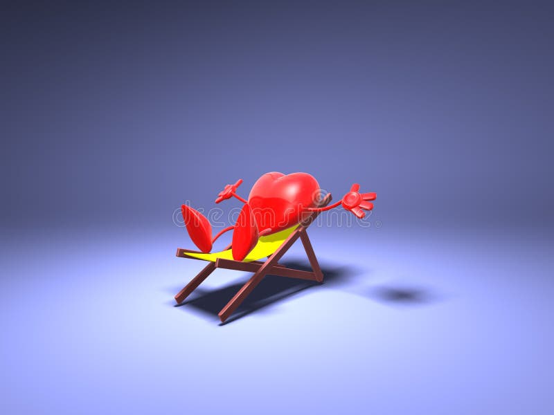 Relaxing heart stock illustration. Illustration of date - 921416