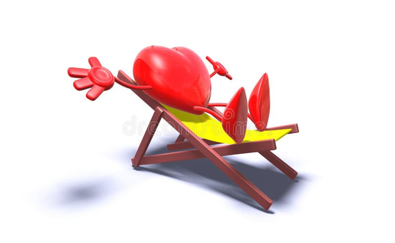 Relaxing heart stock illustration. Illustration of emotion - 921432