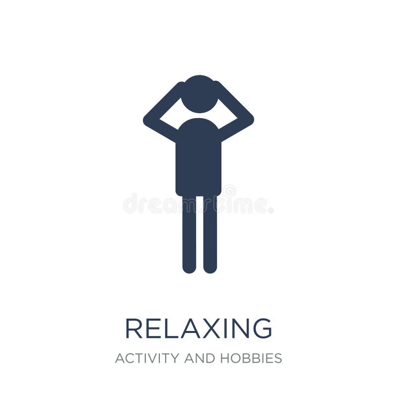 Relaxing Icon. Trendy Modern Flat Linear Vector Relaxing Icon on Stock ...