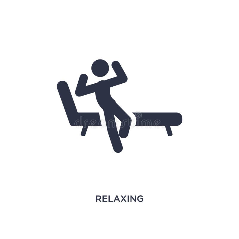 Relaxing Icon on White Background. Simple Element Illustration from ...