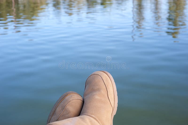 Relaxing at lake stock photo. Image of activity, relaxation - 27767954