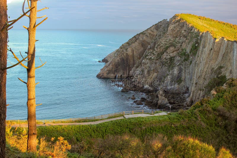 Relaxing Landscape in the Beach of Silence, Spain Stock Image - Image ...