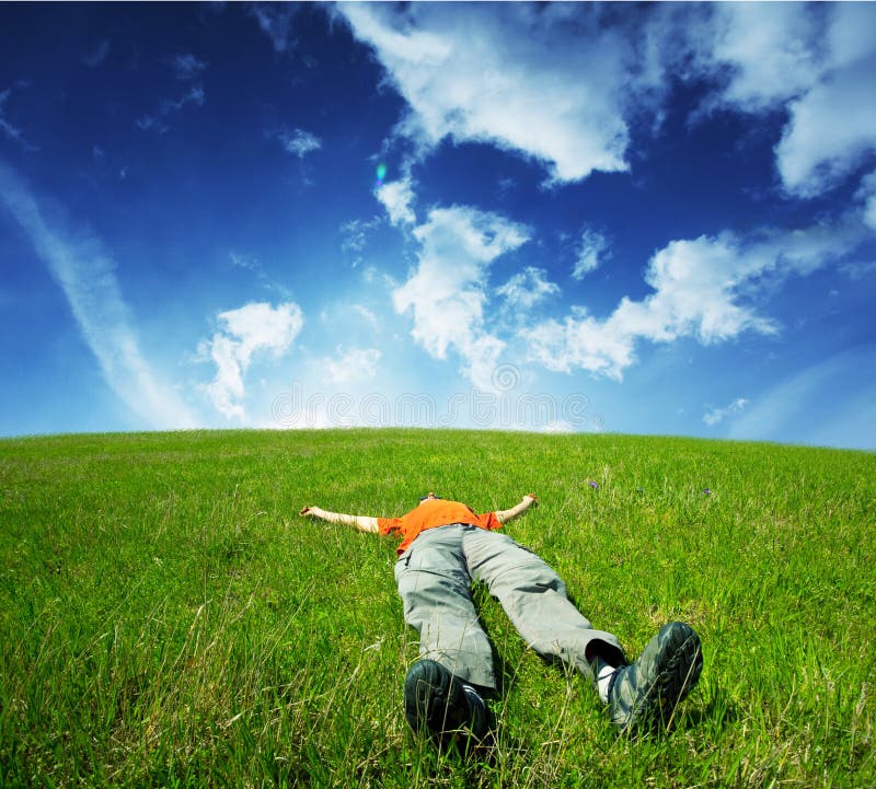 Relaxing man stock photo. Image of recreation, person - 54188494