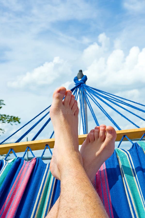 Relaxing on hammock stock photo. Image of break, hammock - 28976326