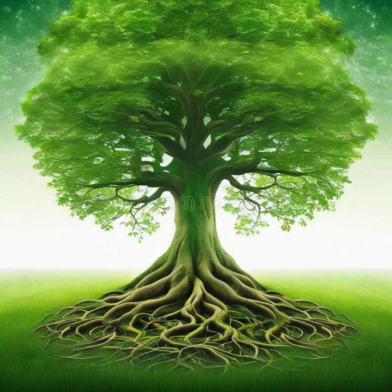Relaxing Mind Abstract Double Calm Green Nature Earth with Tree Roots ... Relaxing Mind Abstract Double Calm Green Nature Earth with Tree Roots ...