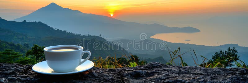 Relaxing Moment: Enjoying Coffee or Tea on Balcony Stock Image - Image ...