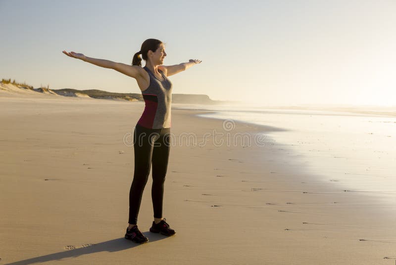 Relaxing after my exercise stock image. Image of outside - 85121491