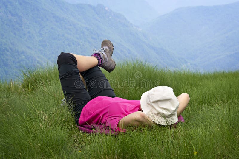 Relaxing Over the Mountains Stock Photo - Image of mountain, landscape ...
