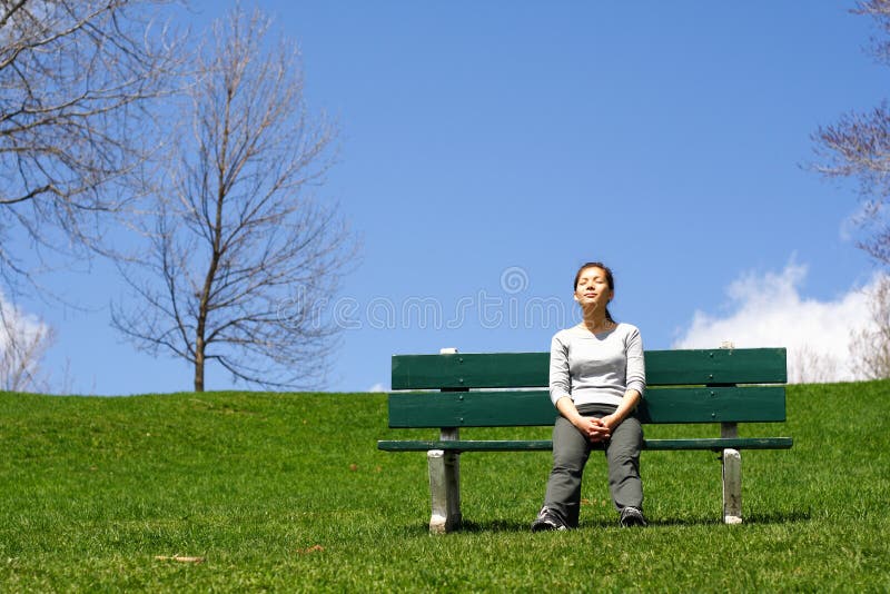 Relaxing in park stock photo. Image of people, asian, happy - 9337958